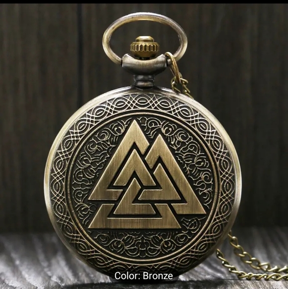 Accessories | Newvalknut Norse Vikings Fallen In Battle Pocket Watch ...